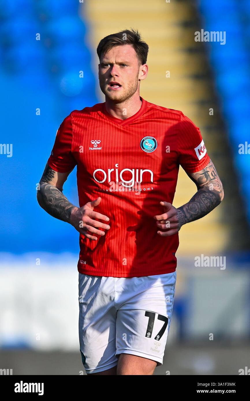 Joe Low (17 Wycombe Wanderers) looks on during the Sky Bet League 1 ...