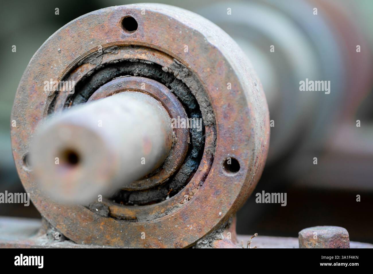 Mechanism with a rusty bearing on the axle Stock Photo - Alamy