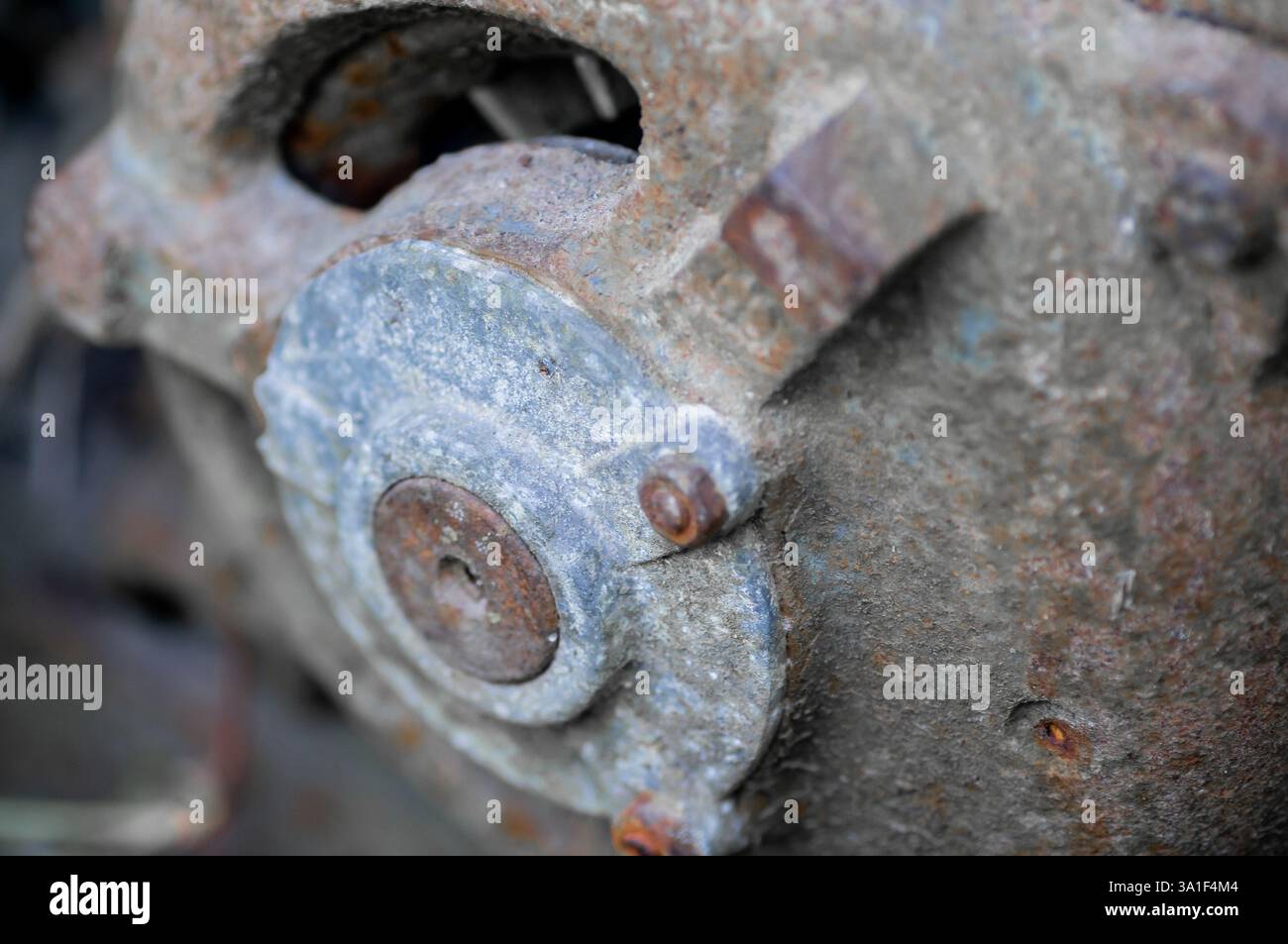 Mechanism with a rusty bearing on the axle Stock Photo - Alamy