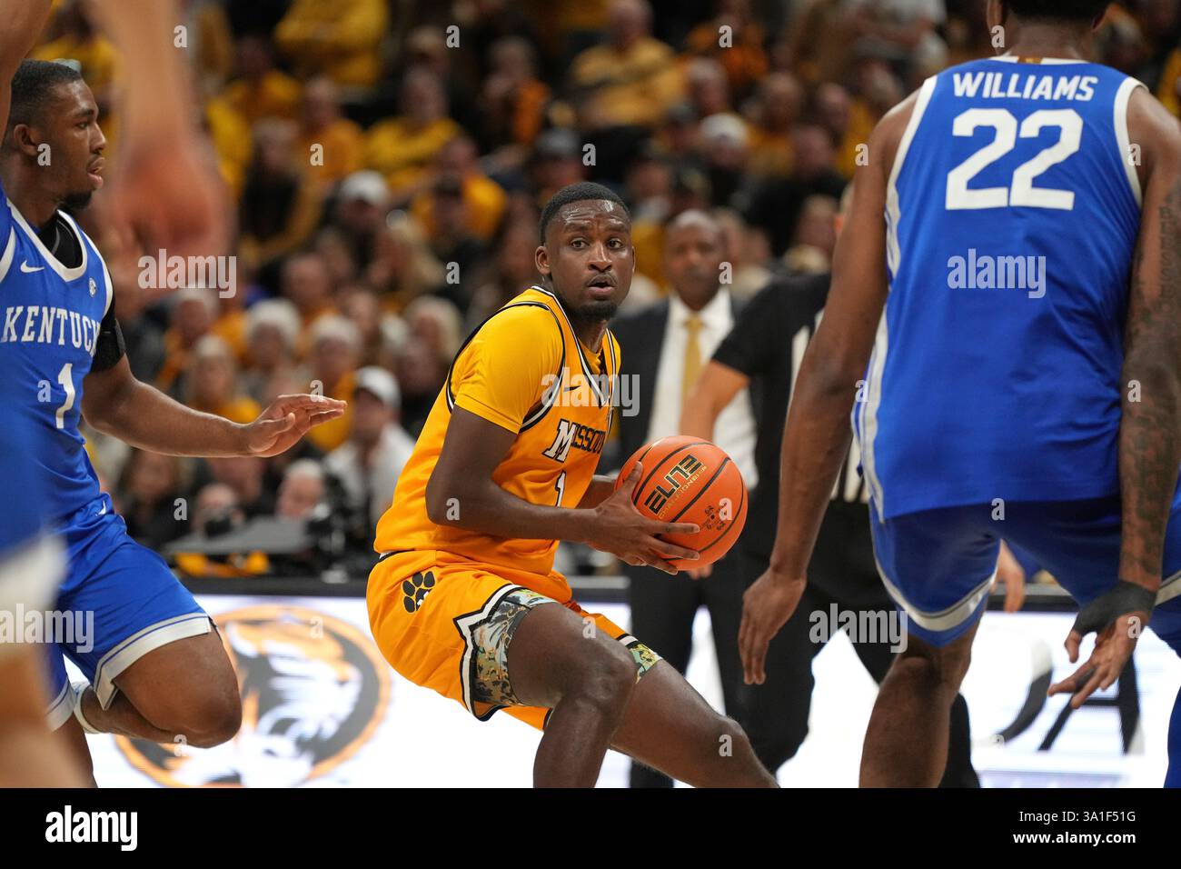 Missouri's Marques Warrick looks to pass during the second half of an ...