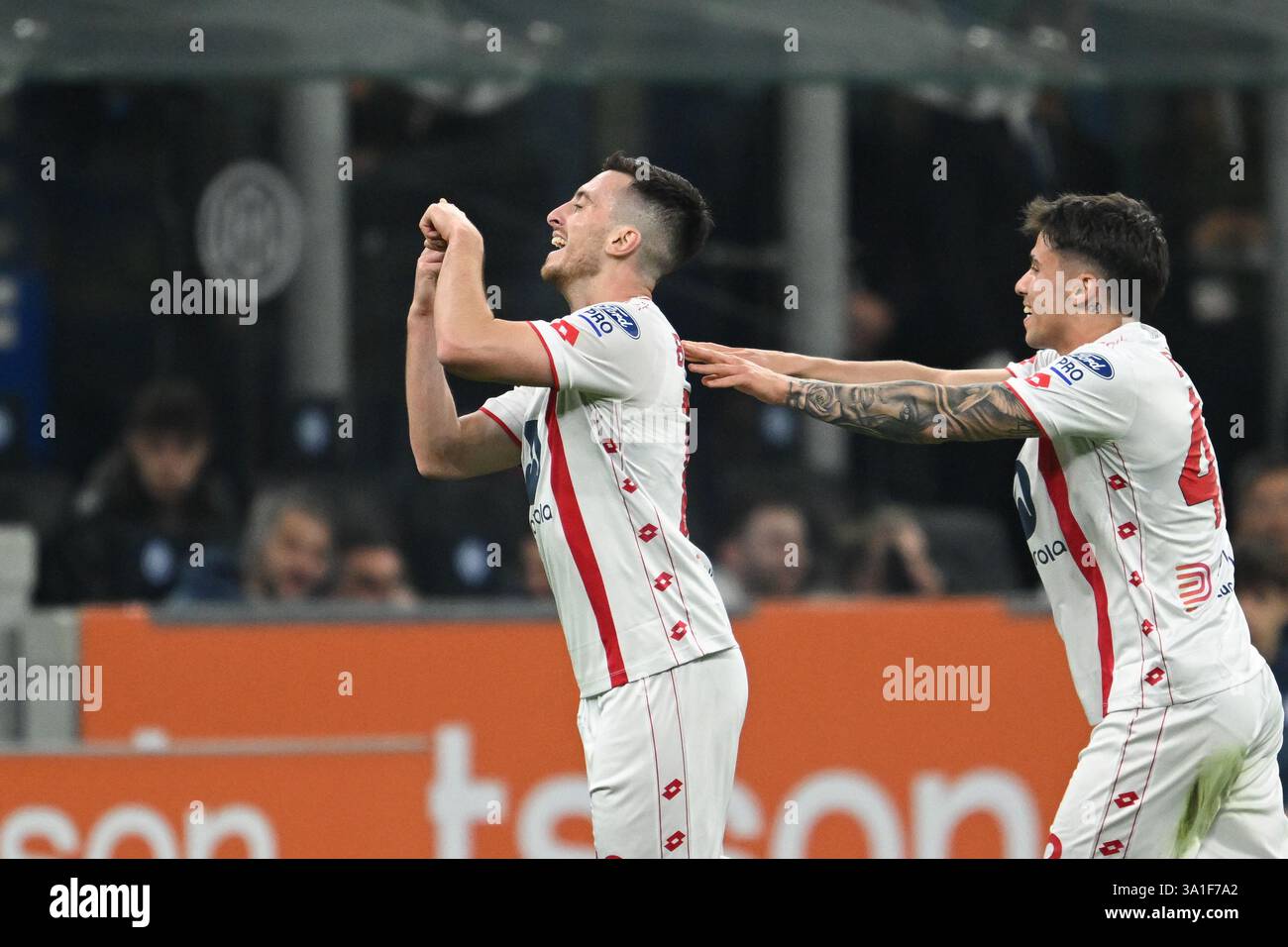 Samuele Birindelli of AC Monza celebrating after a goal during the ...