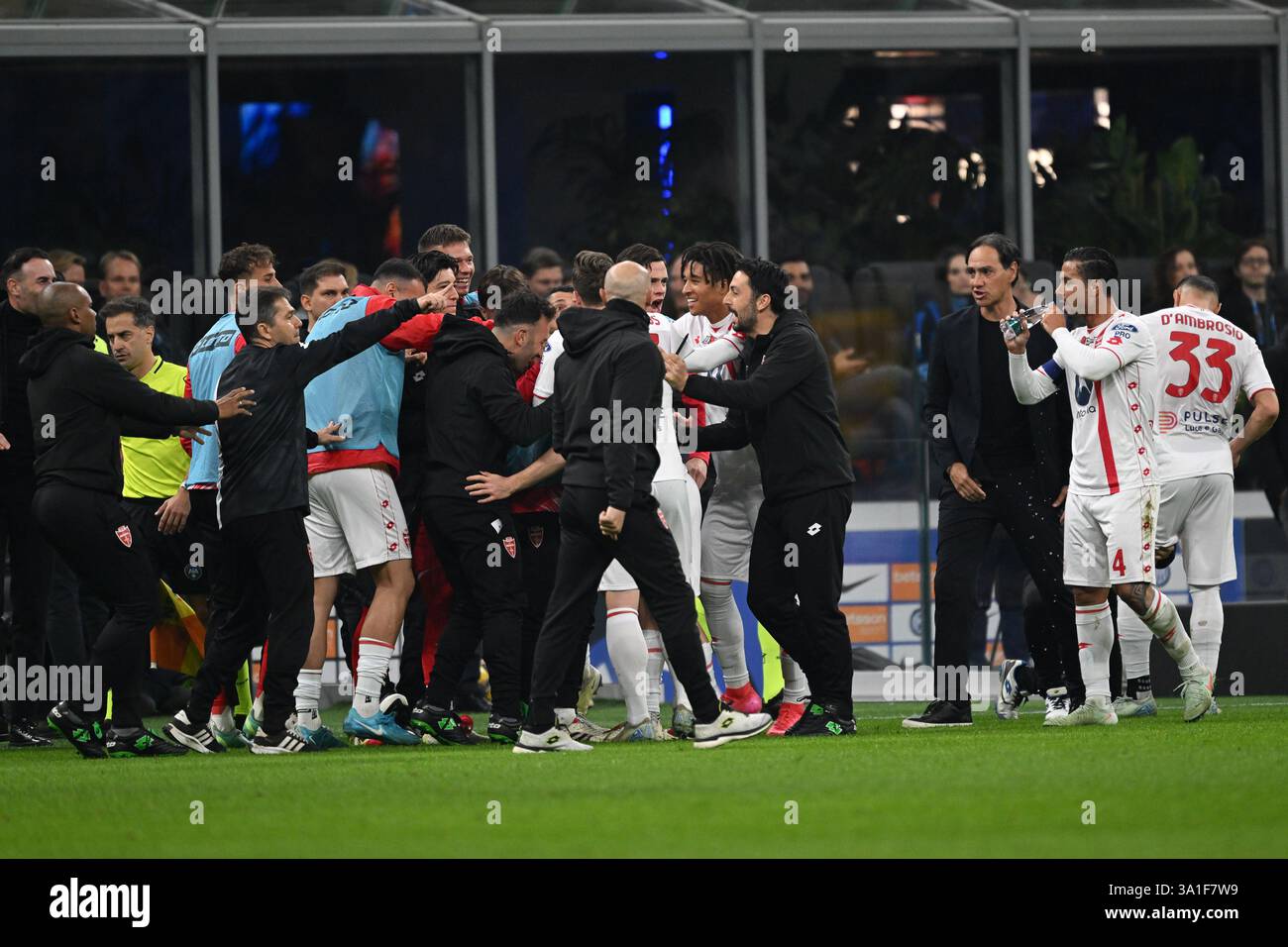Samuele Birindelli of AC Monza celebrating after a goal during the ...