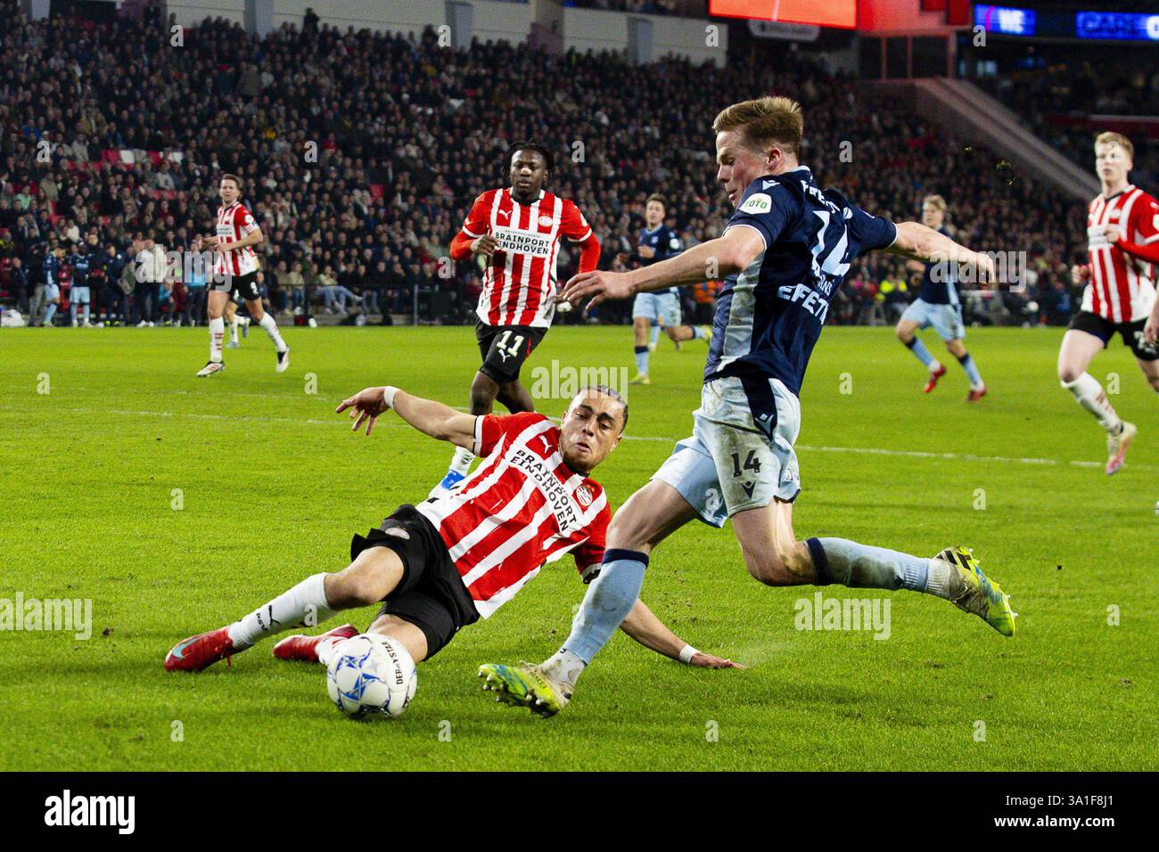EINDHOVEN, 08-03-2025. Philips stadium. Eredivisie football, season, 2024/2025. PSV - Heerenveen ...