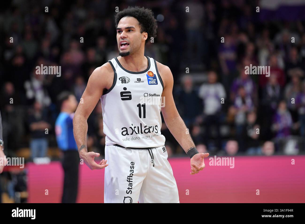 Goettingen, Deutschland. 08th Mar, 2025. Jacob Gilyard (Niners Chemnitz ...