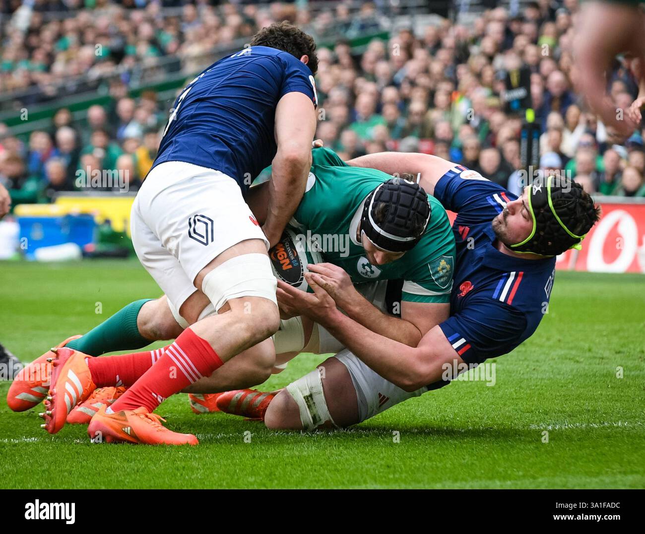 Dublin, Ireland. 8th March, 2025. Ireland captain Caelan Doris is ...