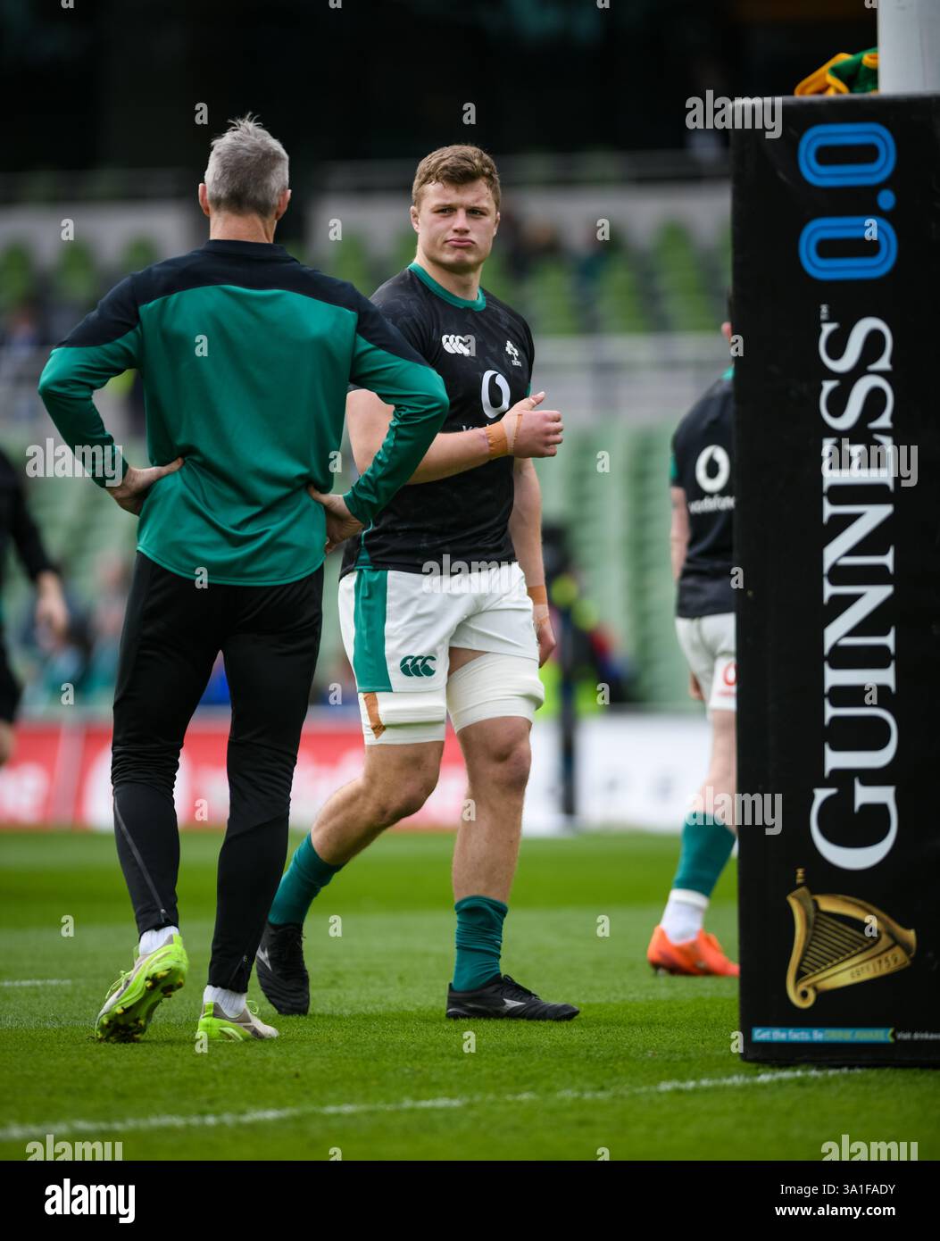 Dublin, Ireland. 8th March, 2025. Ireland's Cian Prendergast during ...