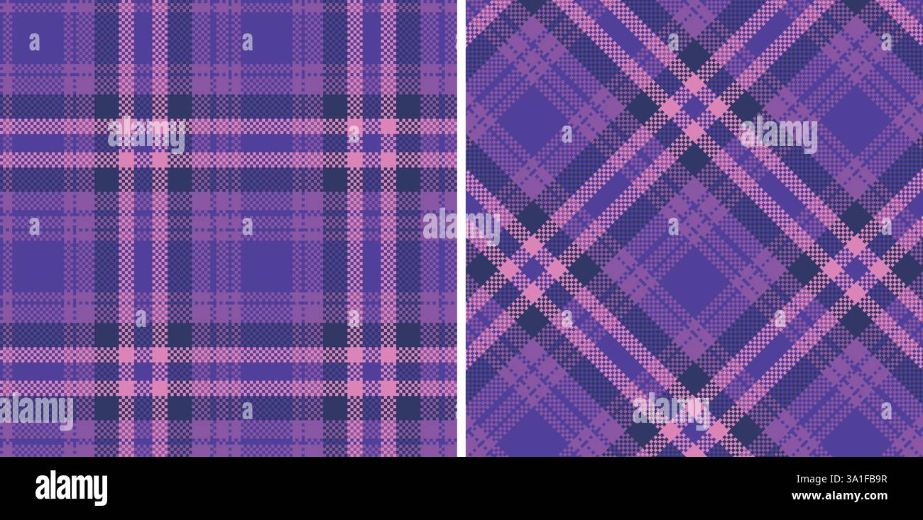 Madras Plaid Seamless Patterns in Gradient themed colors Stock Vector ...