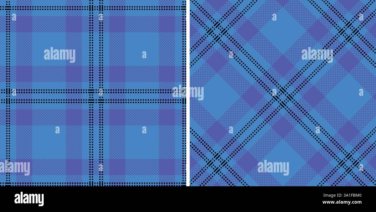 Madras Plaid Seamless Patterns in Gradient themed colors Stock Vector ...