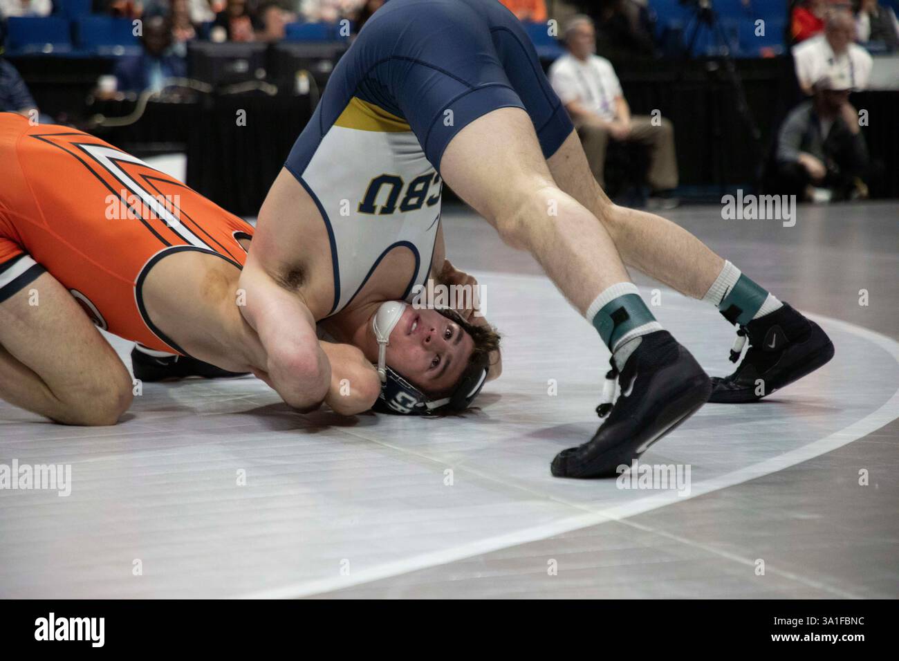Tulsa, Oklahoma, USA. 8th Mar, 2025. California Baptist's PAUL KELLY ...