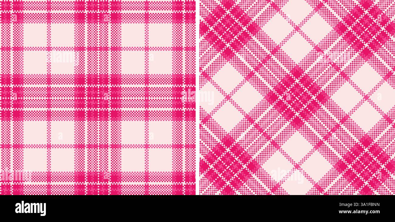 Madras Plaid Seamless Patterns in Gradient themed colors Stock Vector ...