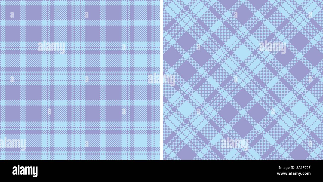 Madras Plaid Seamless Patterns in Gradient themed colors Stock Vector ...