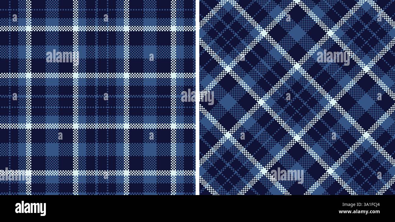 Madras Plaid Seamless Patterns in Gradient themed colors Stock Vector ...