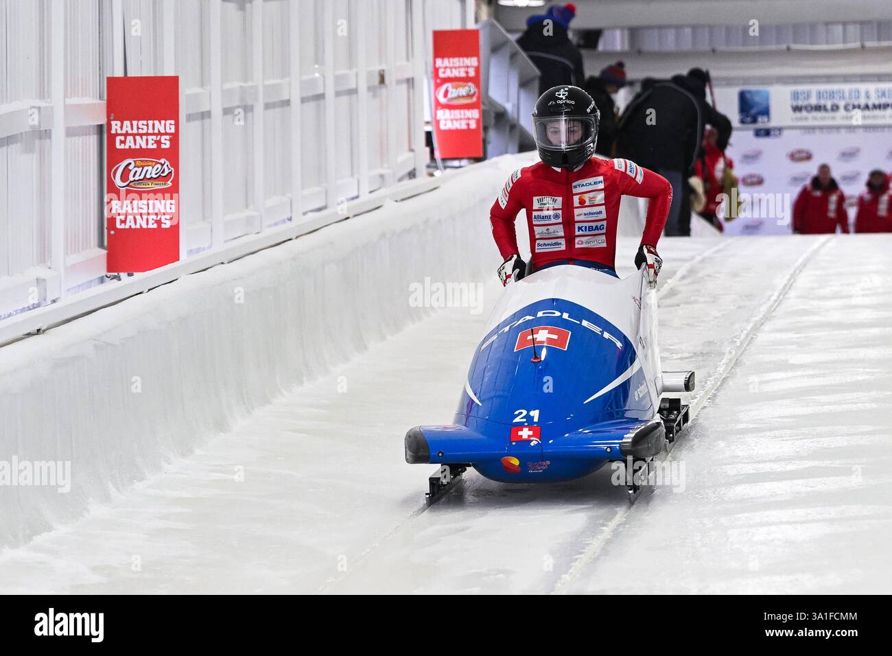 LAKE PLACID, NY, UNITED STATES - MARCH 08: Debora Annen (SUI) compete ...