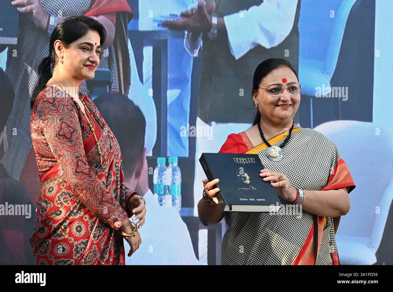 NEW DELHI, INDIA - MARCH 8: Mallika Nadda (wife of JP Nadda National president of BJP) being ...