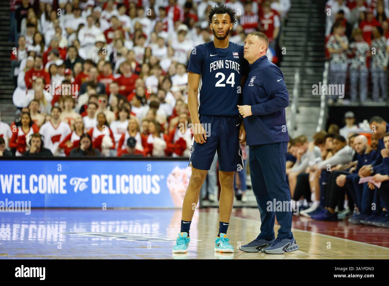 Madison, WI, USA. 8th Mar, 2025. Penn State Nittany Lions head coach ...