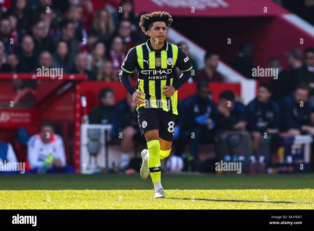 Nottingham, UK. 08th Mar, 2025. Rico Lewis of Manchester City during ...