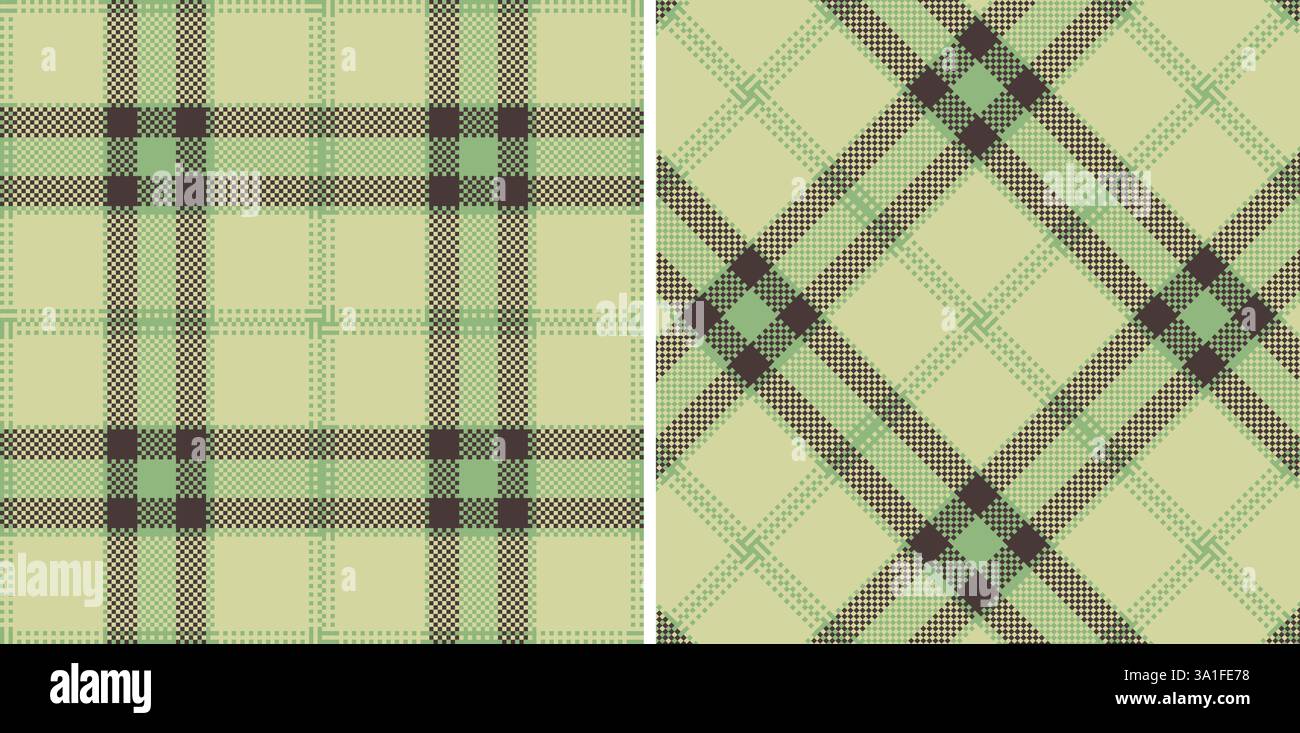 Madras Plaid Seamless Patterns in Gradient themed colors Stock Vector ...