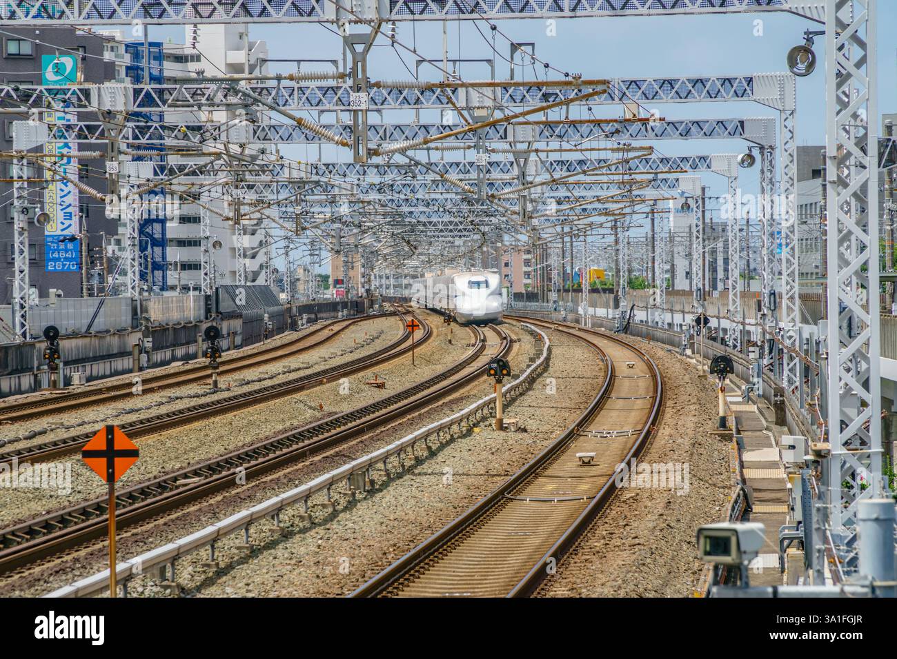 Shinkansen bullet train passing through hi-res stock photography and images - Alamy