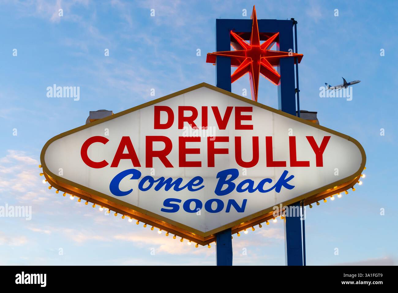 Las Vegas, Nevada - United States - March 2nd, 2025: Lighted back of ...