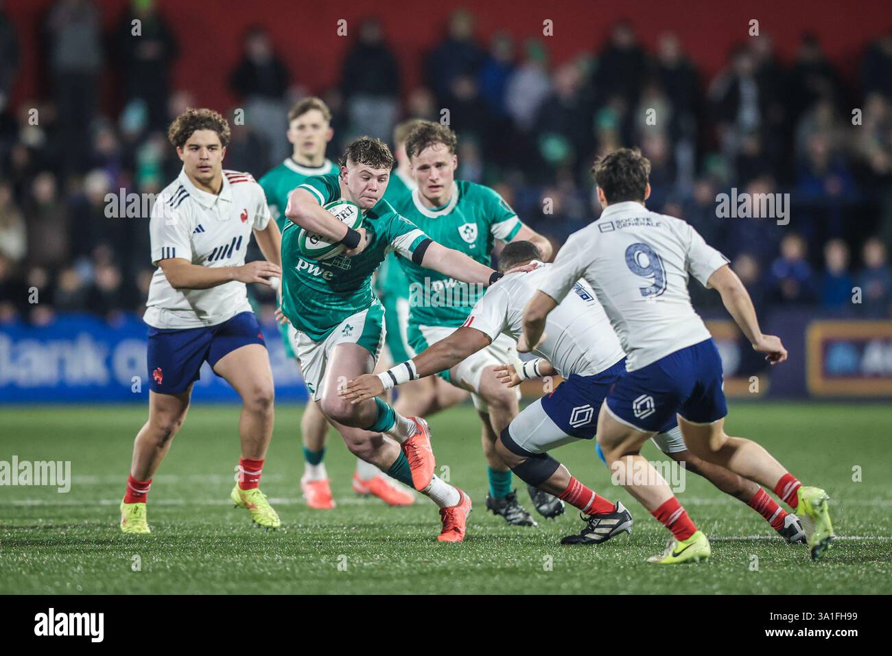March 7th, 2025, Virgin Media Park, Cork, Ireland - Under 20 Six Nations: Ireland 12 - France 22 ...