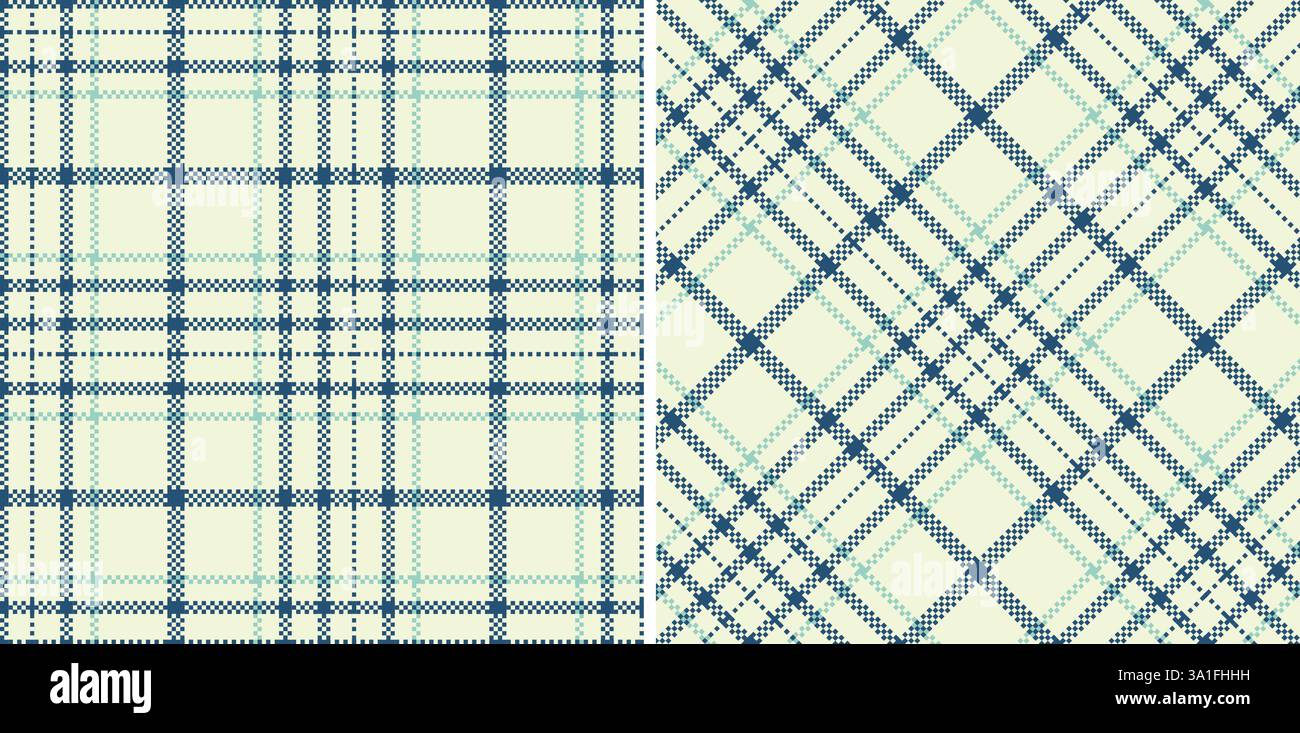 Madras Plaid Seamless Patterns in Gradient themed colors Stock Vector ...