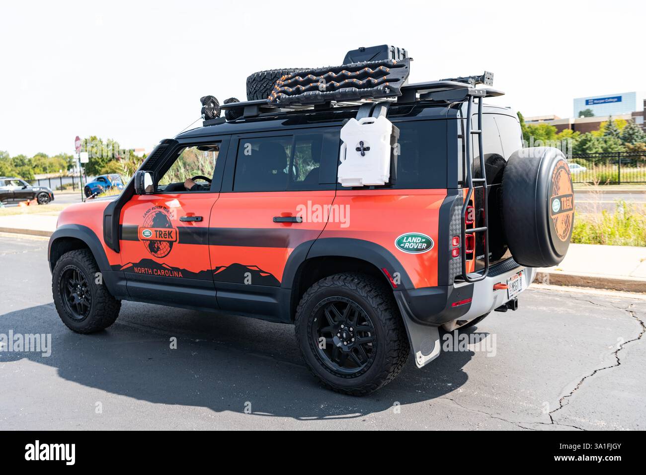 Chicago, Illinois, USA - September 08, 2024: 2022 Land Rover Defender ...