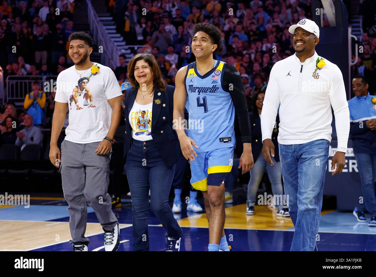 MILWAUKEE, WI - MARCH 08: Marquette Golden Eagles guard Stevie Mitchell ...