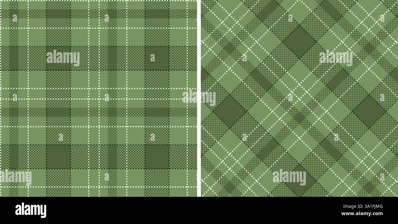 Madras Plaid Seamless Patterns in Gradient themed colors Stock Vector ...