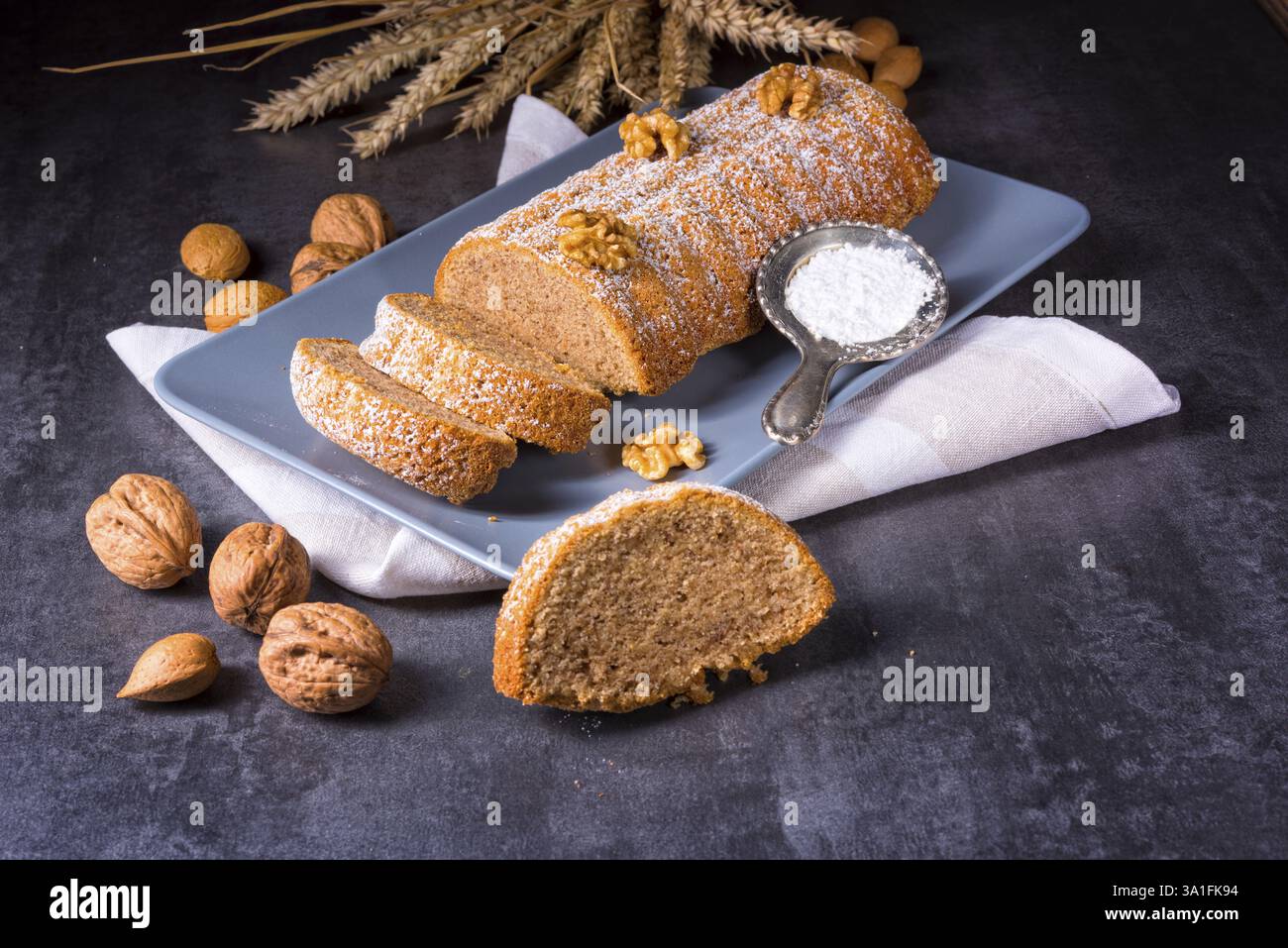 Amaranth cake gluten free Stock Photo - Alamy