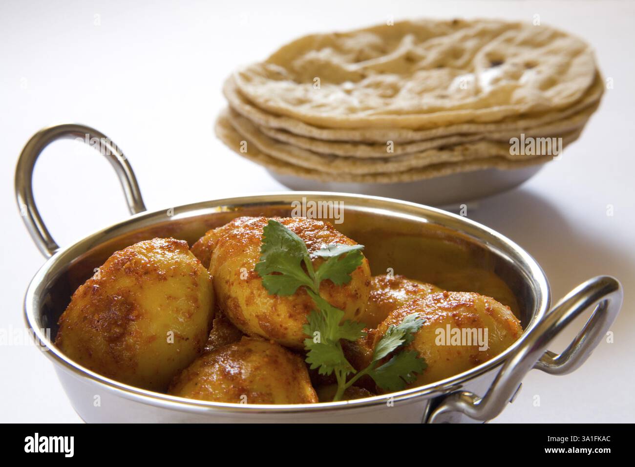 Indian cuisine roti chapatti everyday bread made from wheat flour atta ...