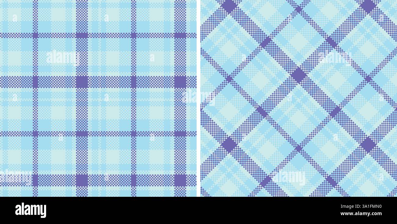 Madras Plaid Seamless Patterns in Gradient themed colors Stock Vector ...