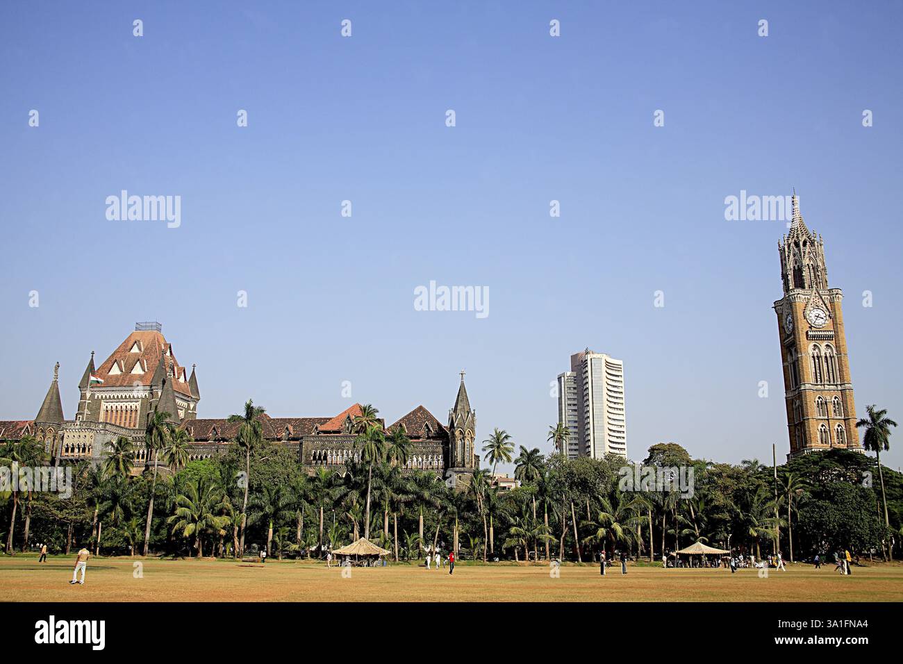 High Court Bombay Stock Exchange and Rajabai Clock Tower, Churchgate ...