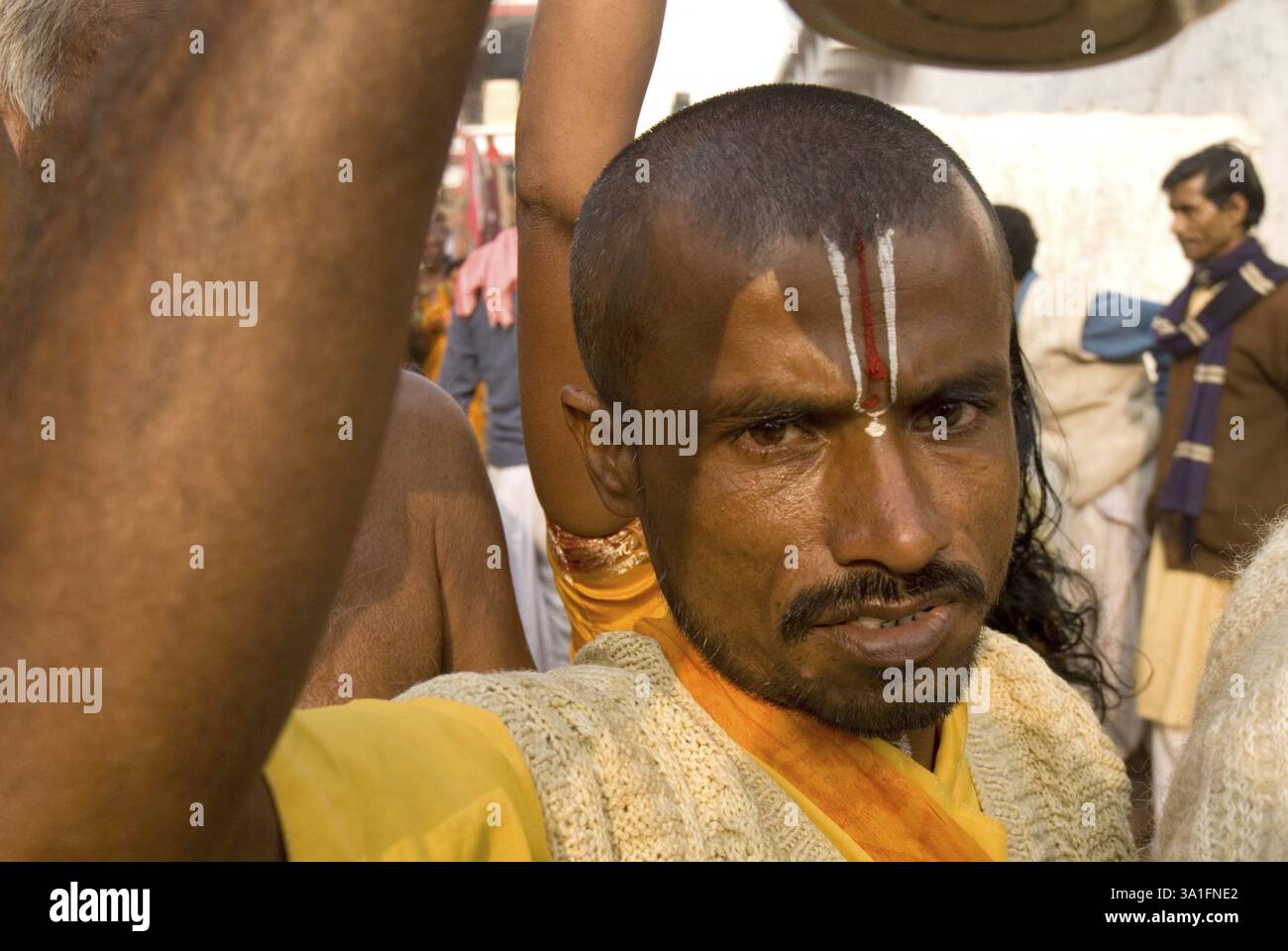 Devotee worshipping at ancient temple of Baba Baidyanath very famous ...