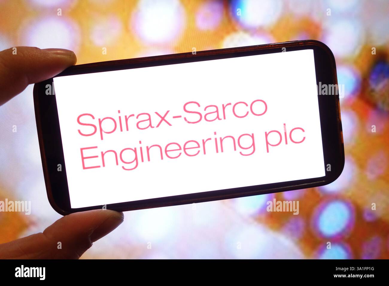 In this photo illustration, the Spirax-Sarco Engineering company logo ...