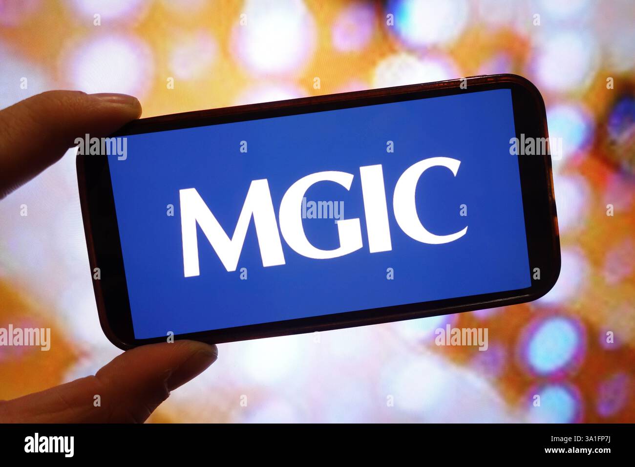 In this photo illustration, the MGIC Investment company logo is seen ...