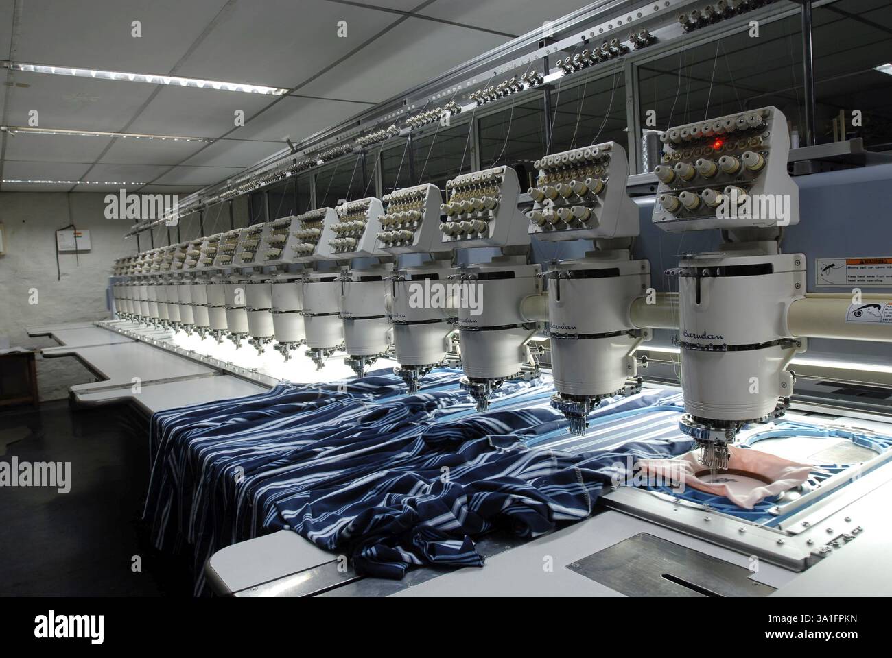 Computerized automatic embroidering in garment industry, Tirupur, Tamil ...