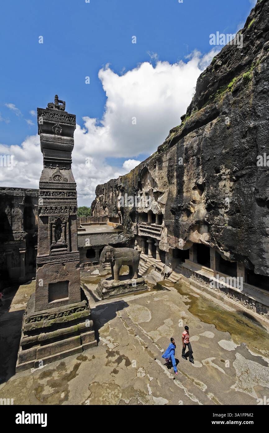 Ellora Caves, kailash, Aurangabad, Maharashtra, India, Asia Stock Photo ...