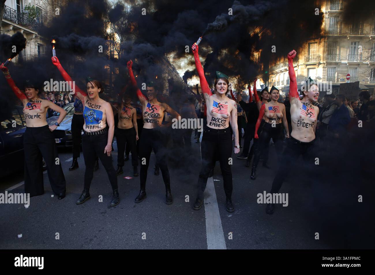 Paris, France on 8 March, 2025, Femen during the woman day ...