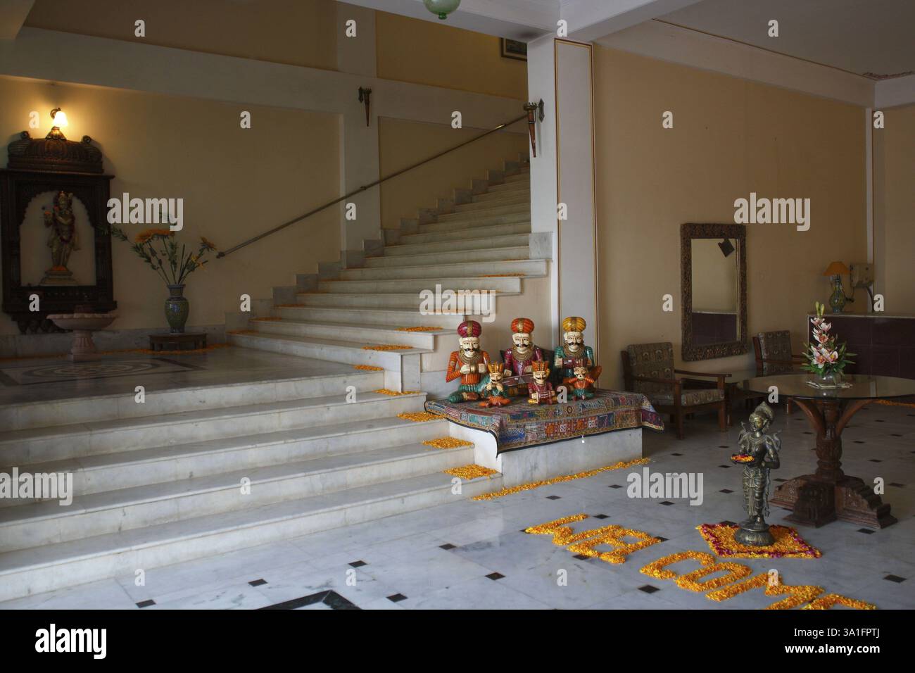 Hotel lobby, Jaipur, Rajasthan, India, Asia Stock Photo - Alamy