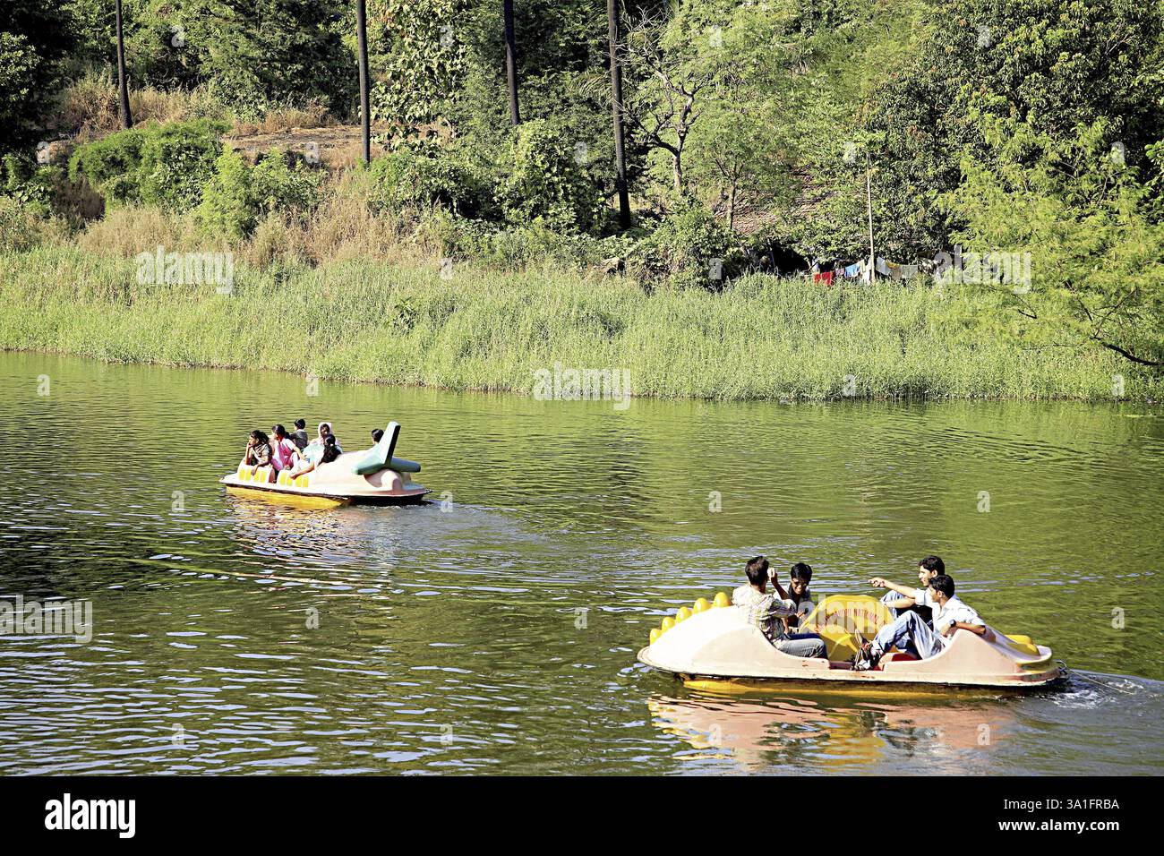 Boating in river view of Sanjay Gandhi National Park, Borivali, Bombay ...