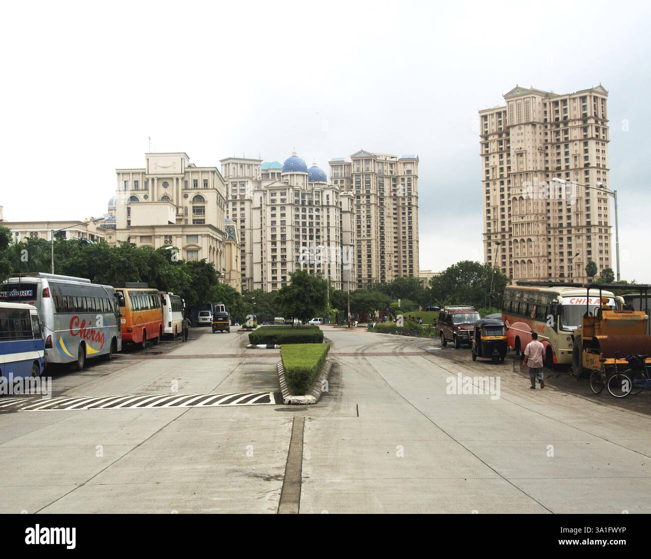 Powai Hiranandani building with road, Bombay Mumbai, Maharashtra, India ...