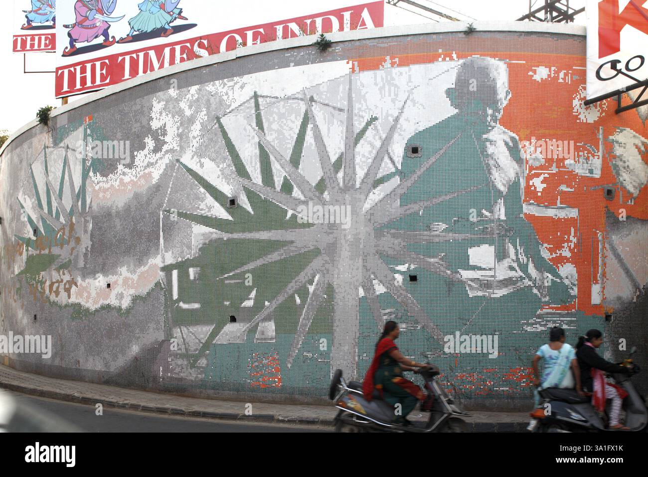 Craft, Mahatma Gandhi's ceramic tile painting, Ahmedabad, Gujarat ...