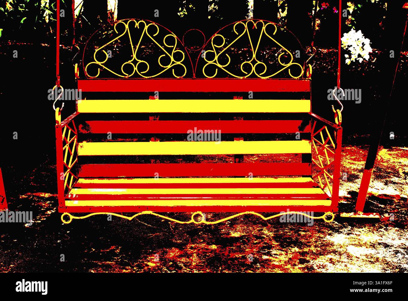 Colorful Swing at Resort at Kunkeshwar, Konkan coast, District ...