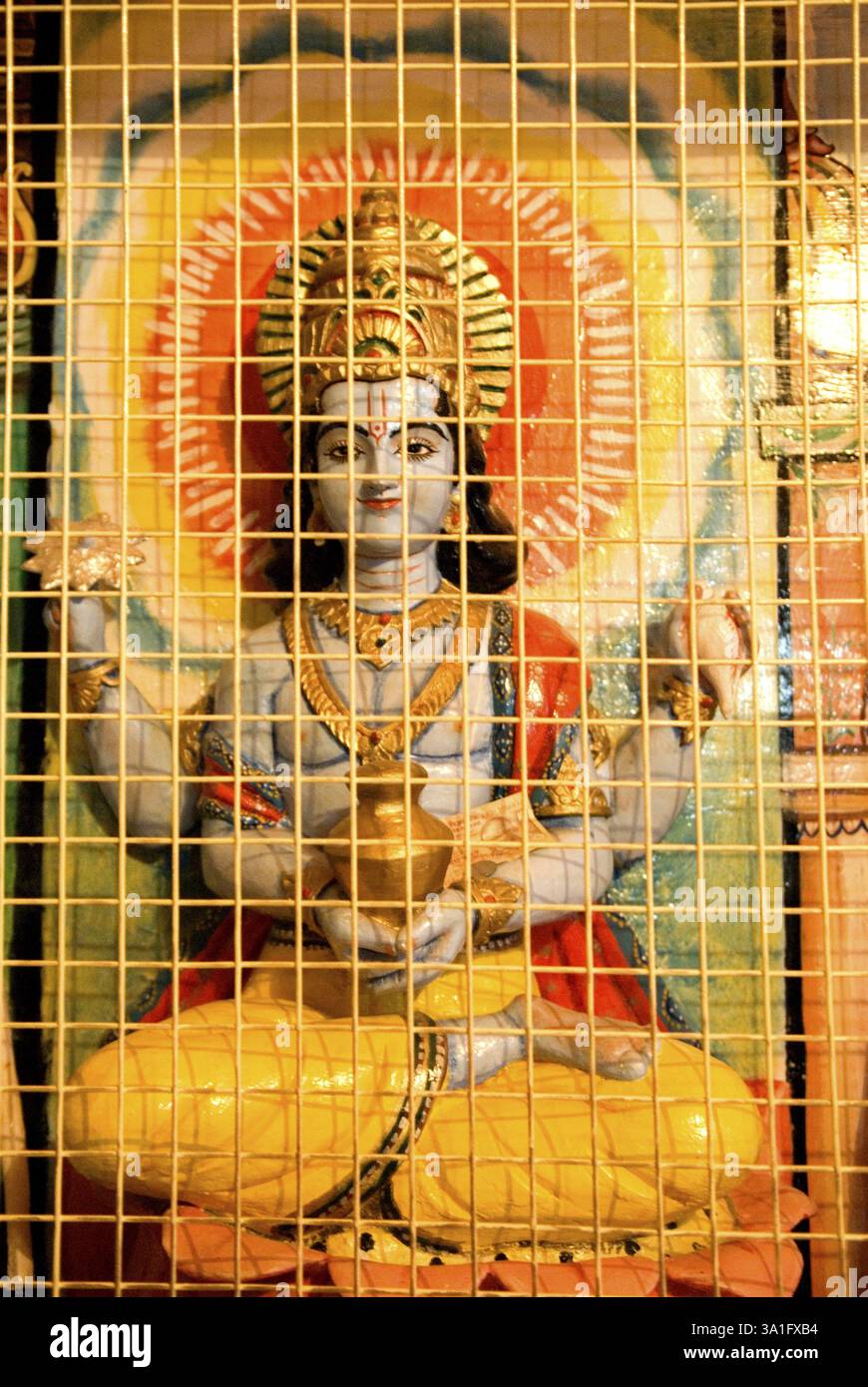 Statue of god Vishnu in Sati anusaya temple, Chitrakoot, Uttar Pradesh ...