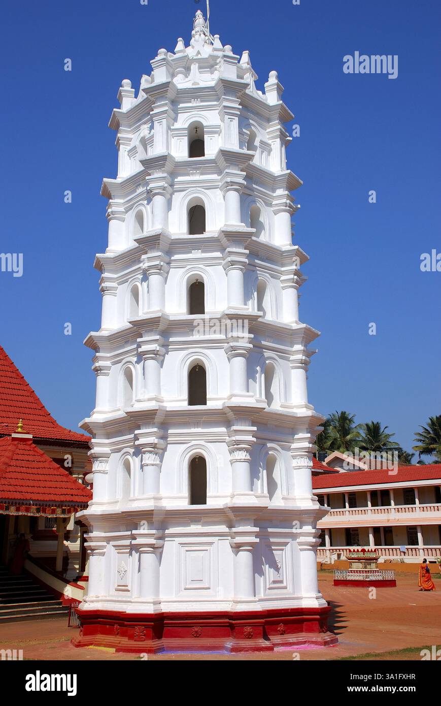 Shri Mangesh temple, Ponda, Goa, India, Asia Stock Photo - Alamy