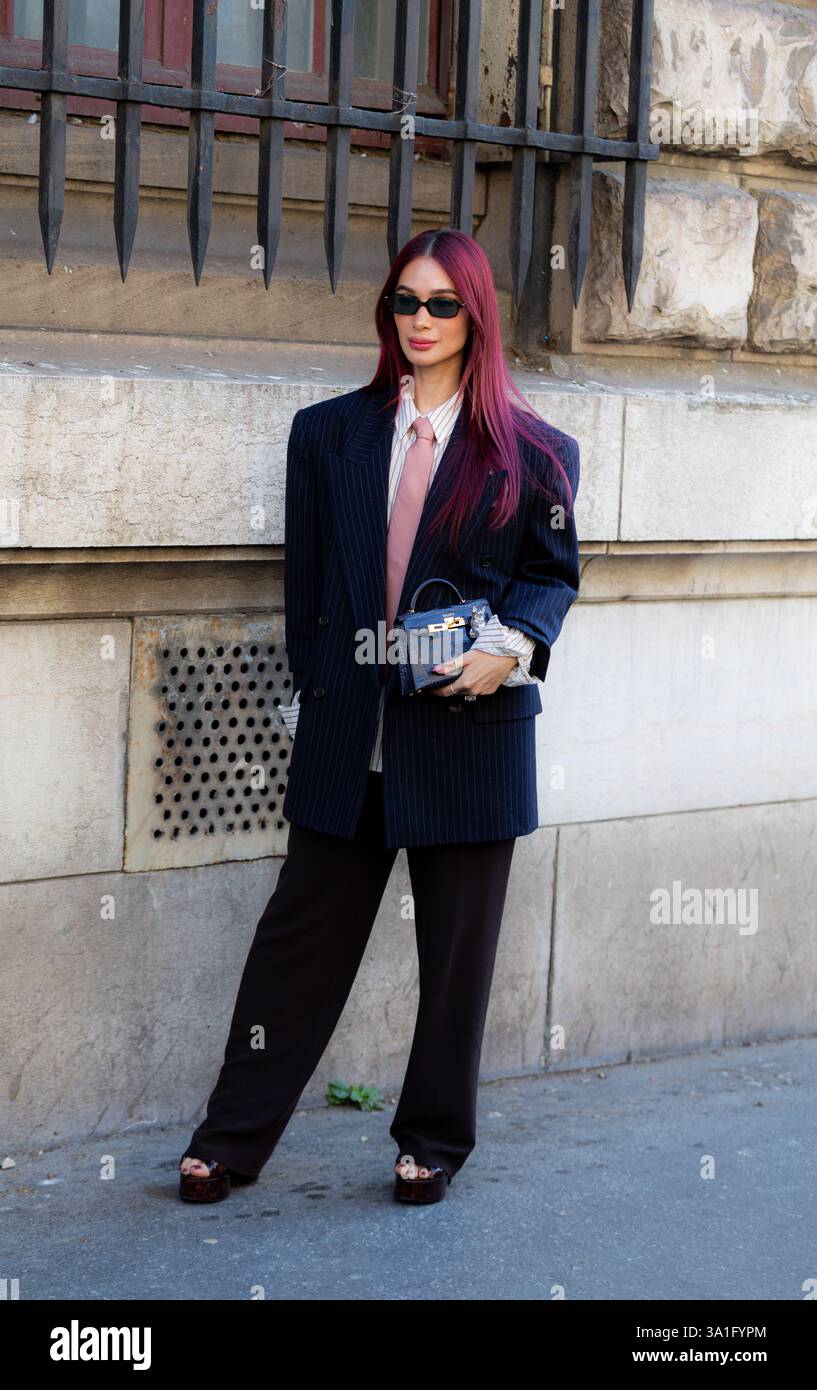 Heart Evangelista at the Hermès Fall/Winter 2025-2026 women's fashion ...