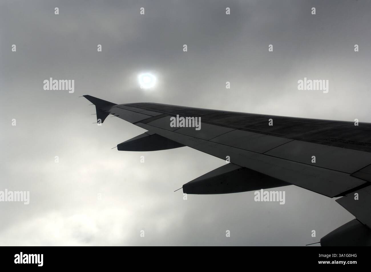 Planes wing seen from hi-res stock photography and images - Alamy