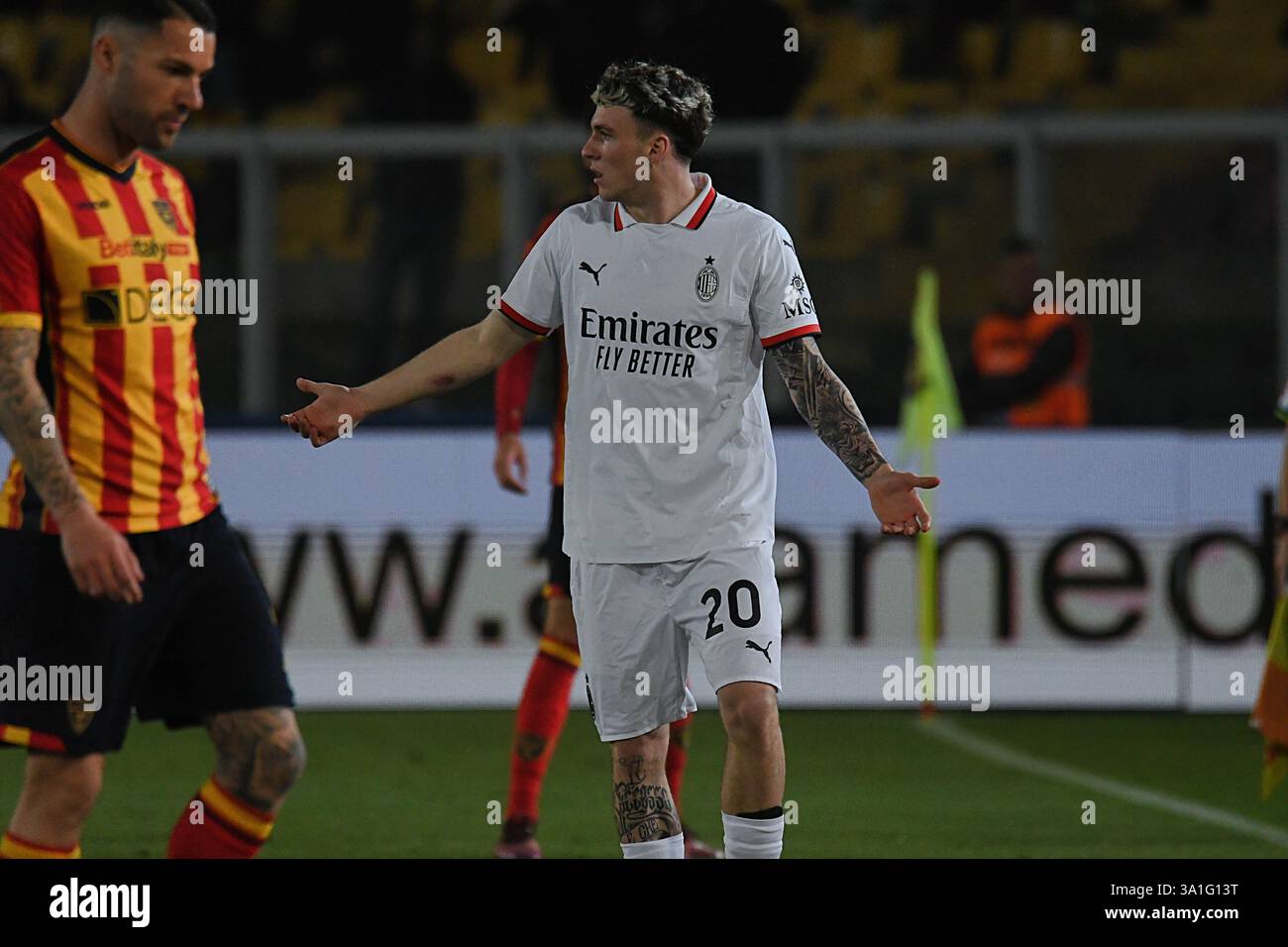 Alex Jimenez (Milan) in action during US Lecce vs AC Milan, Italian ...