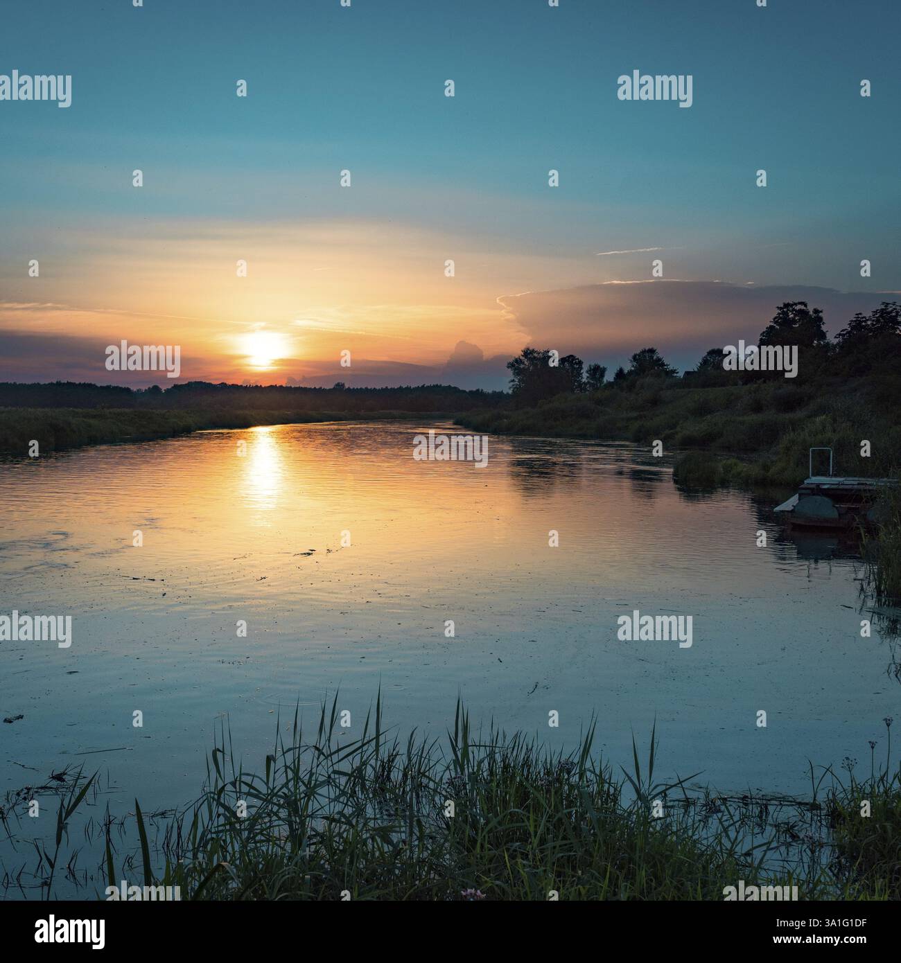 The Warta polish river Stock Photo - Alamy
