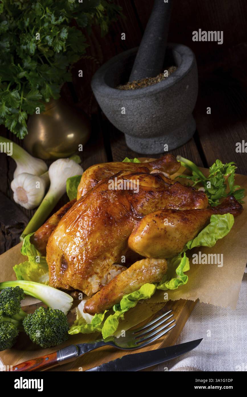 Chicken head meat hi-res stock photography and images - Alamy